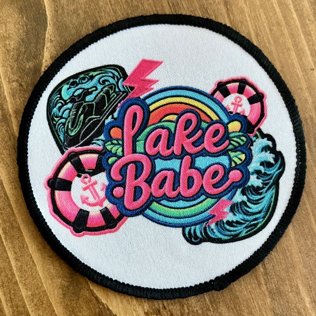 Lake Babe Iron on Patch, Trucker Hat Patch, Trucker Hat Patches, Iron ...