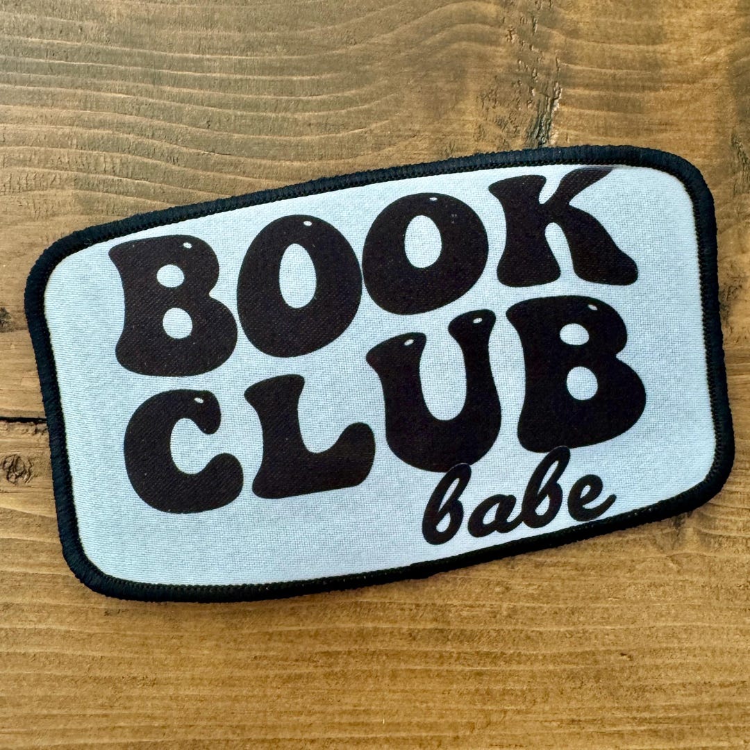 Book Club Babe Iron on Patch, Trucker Hat Patch, Iron on Hat Patch ...