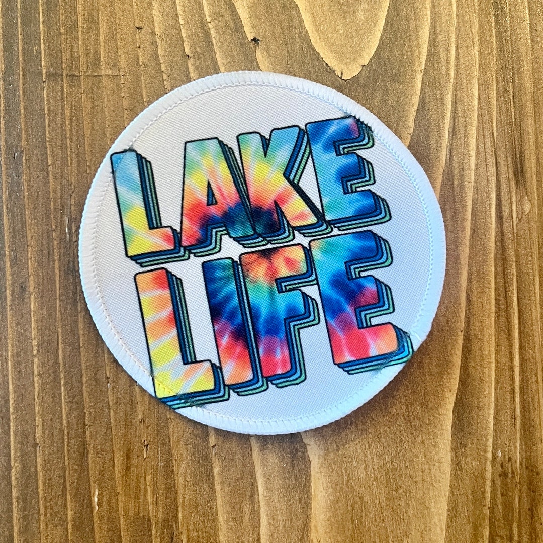Lake Life Iron on Patch, Lake Iron on Patch, Trucker Hat Patch, Trucker Hat Patches, Iron on Hat ...