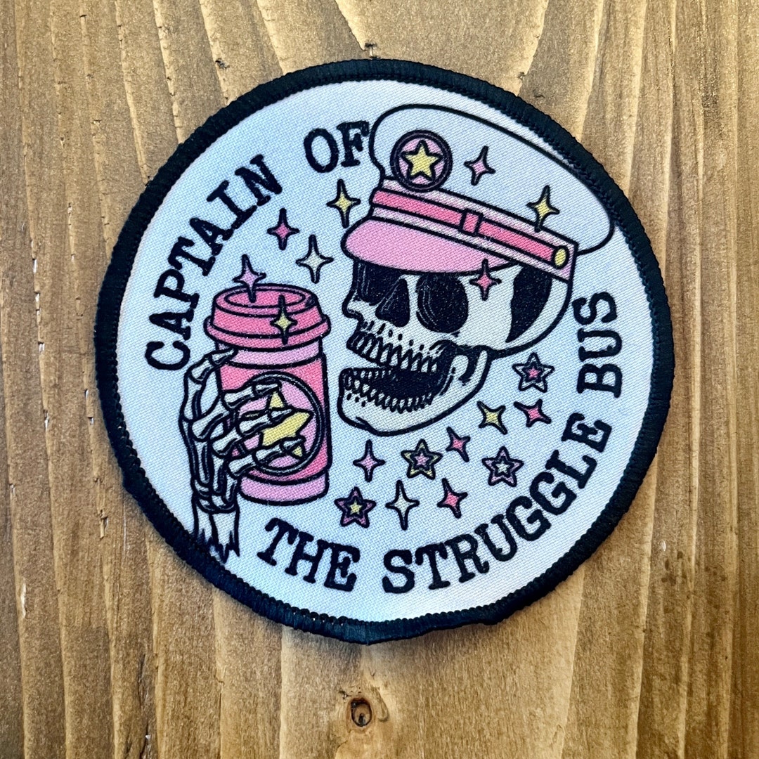 Struggle Bus Iron on Patch, Funny Mom Patch, Trucker Hat Patch, Iron on Hat Patch, Iron On, Hat ...