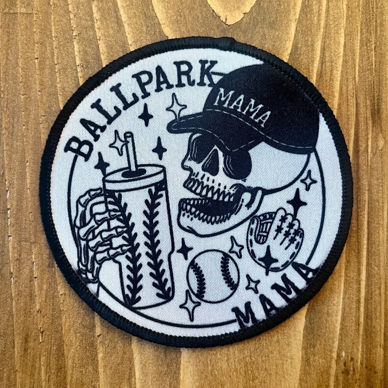 Baseball Mom Velcro Patch - Etsy