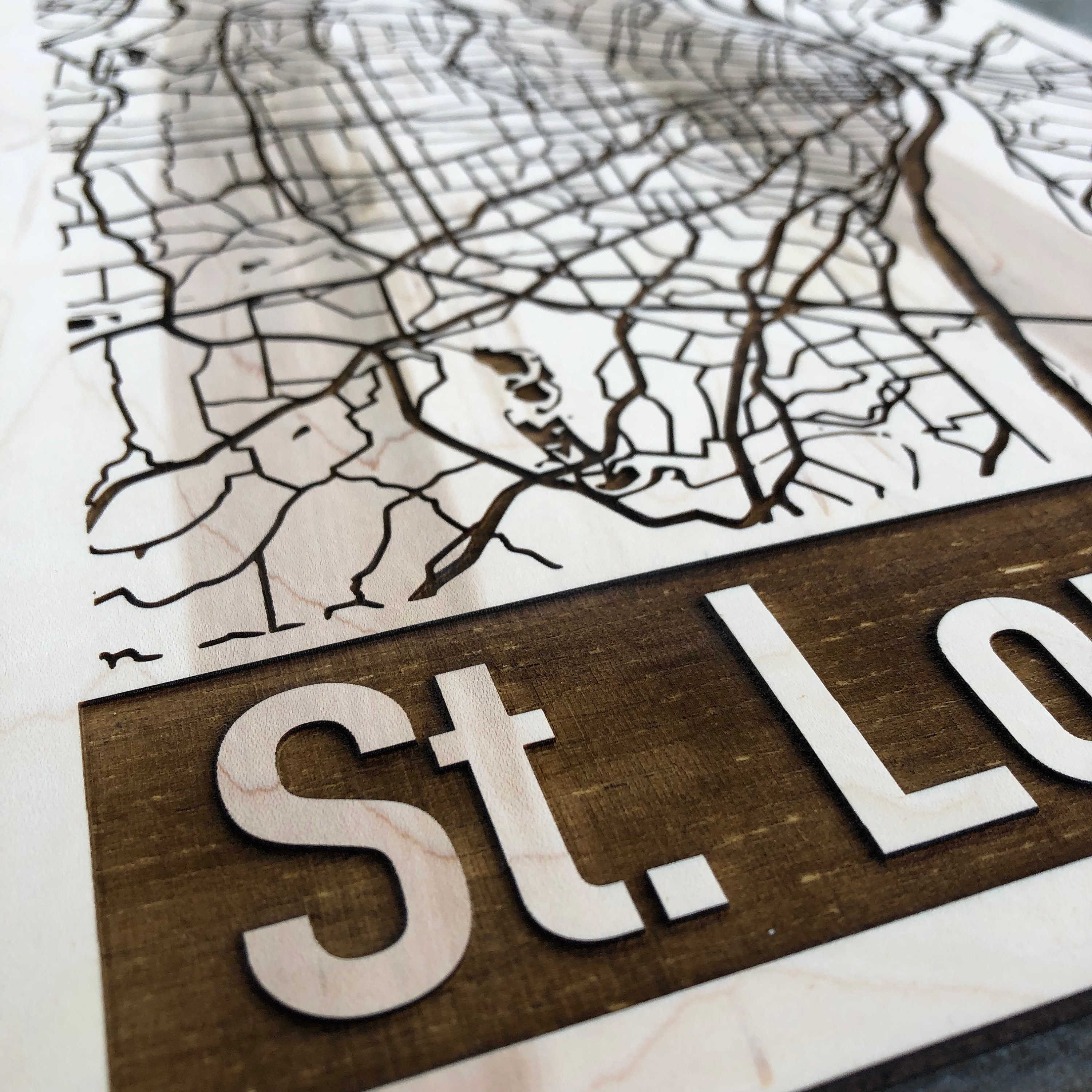 Laser Ready St. Louis Road Map File, Glowforge File, Map File, Map ...