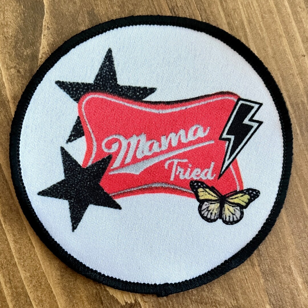 Mama Tried Iron on Patch, Trucker Hat Patch, Trucker Hat Patches, Iron ...