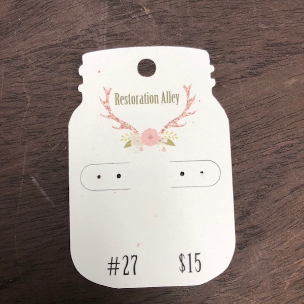 Custom Earring Cards - Etsy