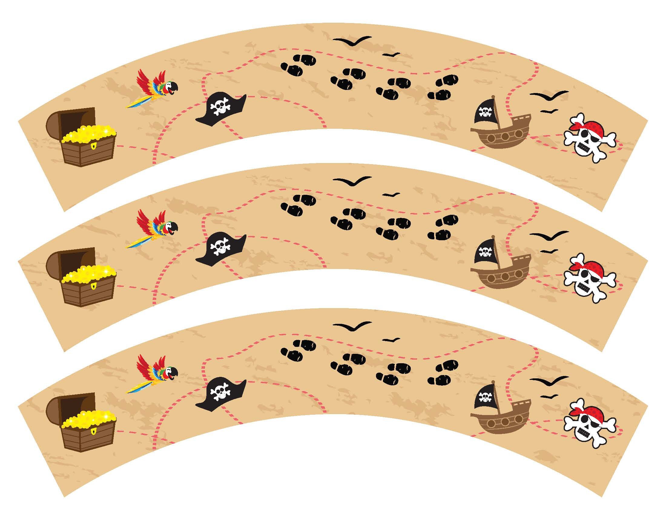 Treasure Hunt Cupcake Wrappers, Treasure Hunt Cupcakes, Treasure Hunt ...