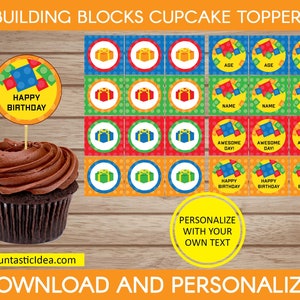 The Ultimate Building Blocks Birthday Party Kit, Building Blocks ...