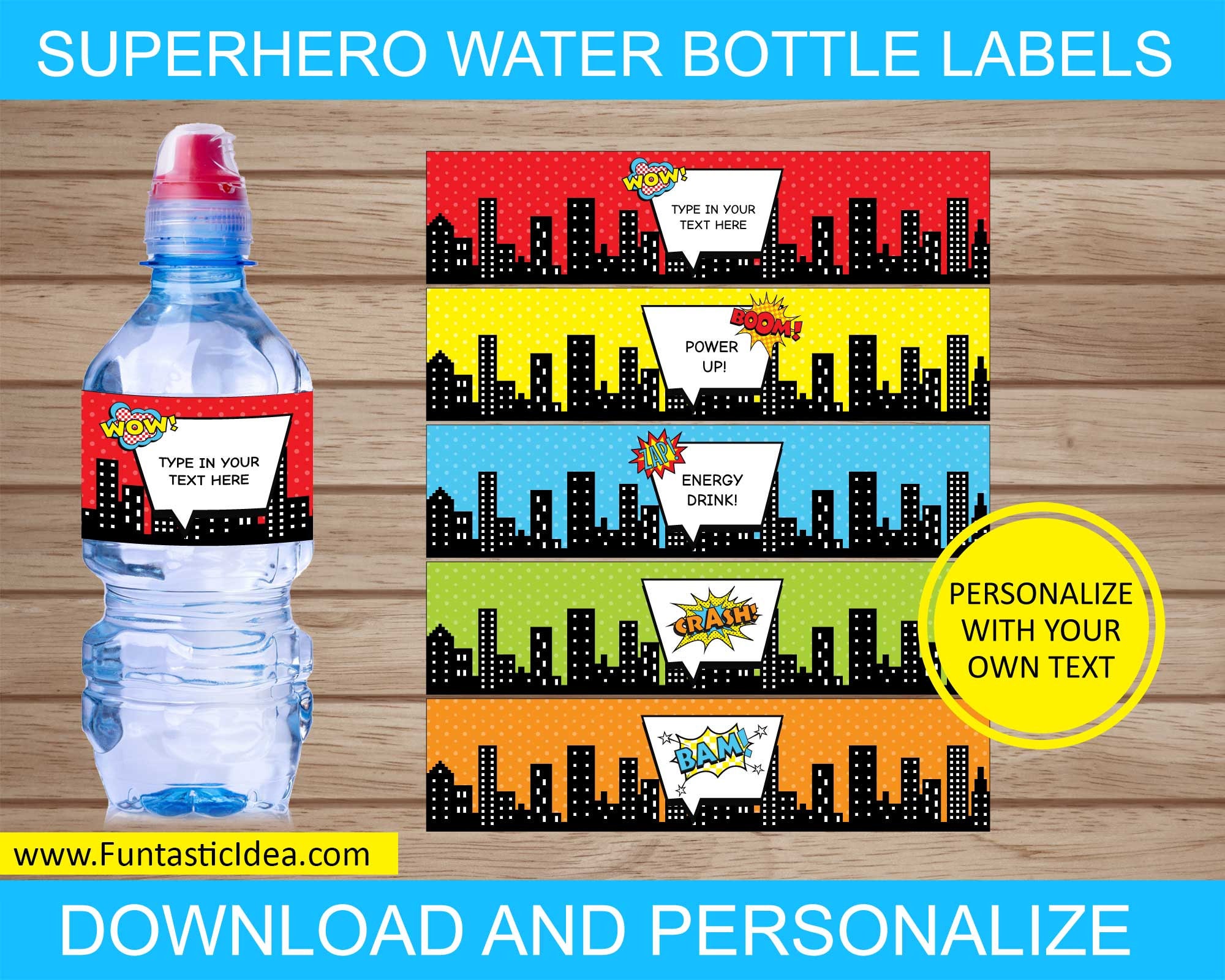 Superhero Birthday Party Kit, SUPERHEROS Birthday Package, Super Hero ...