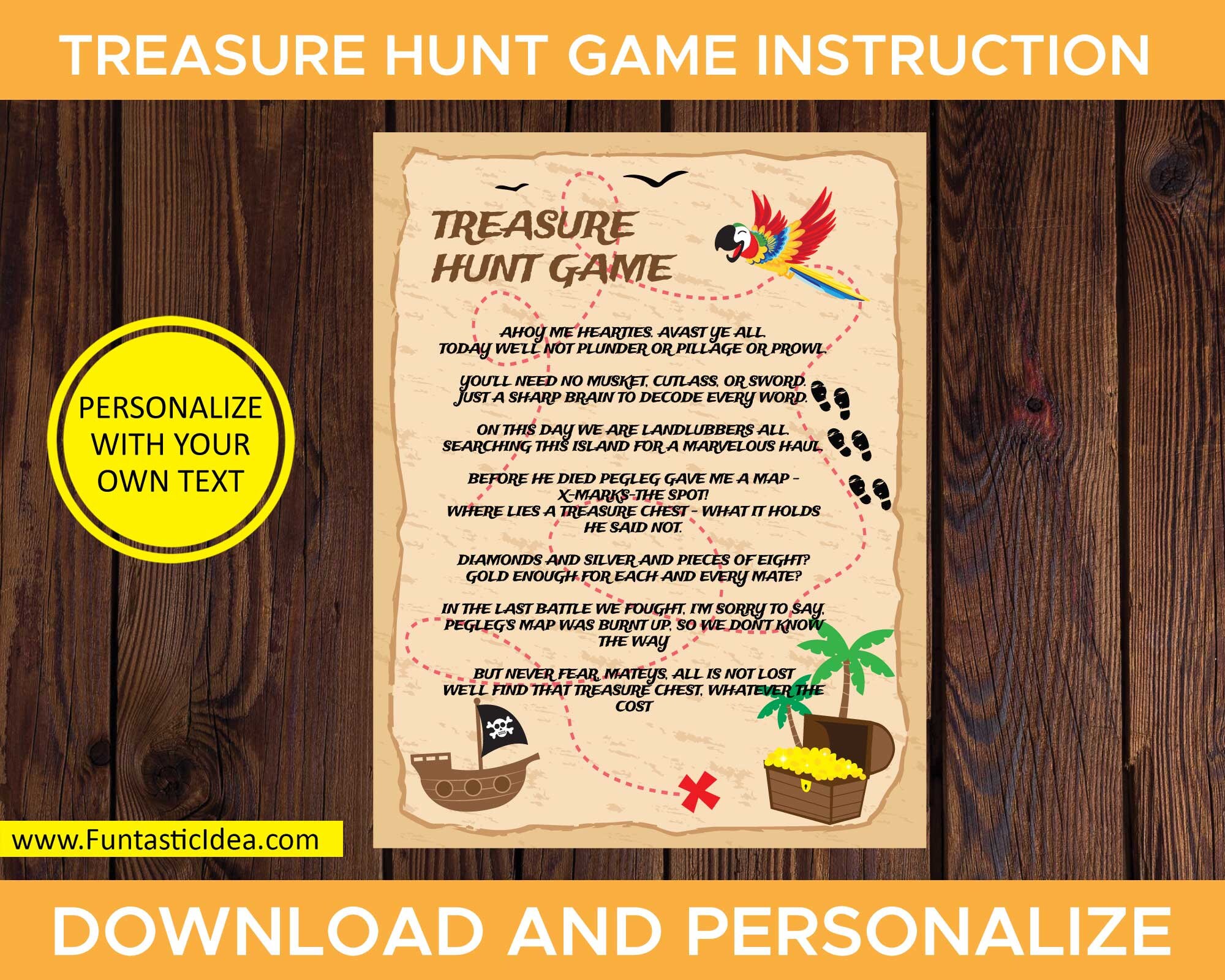 The Ultimate Treasure Hunt Birthday Party Kit Treasure Hunt - Etsy