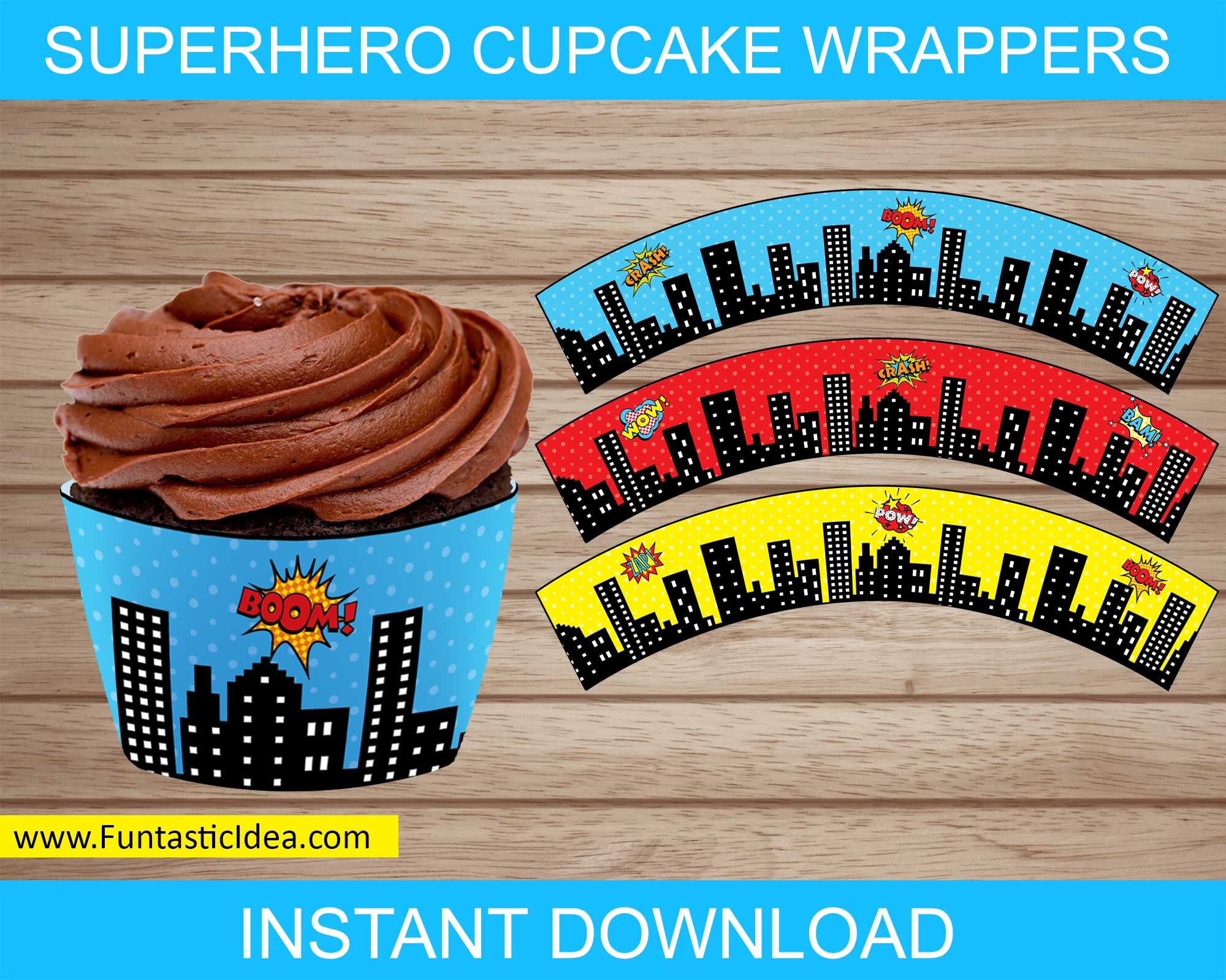 Superhero Birthday Party Kit, SUPERHEROS Birthday Package, Super Hero ...