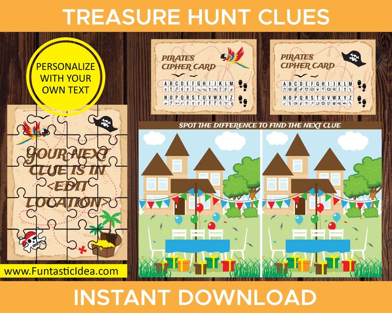 Treasure Hunt Game, Treasure Hunt Game Activity, Treasure Hunt Party ...
