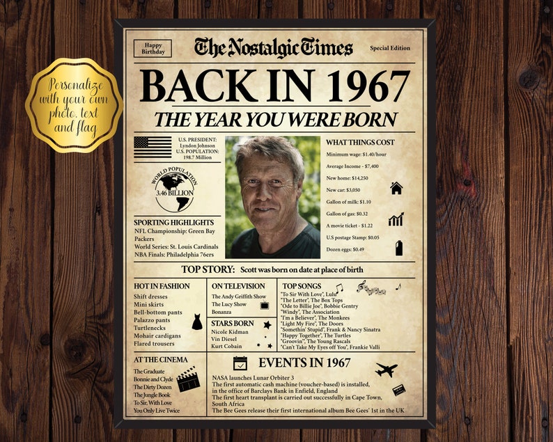Back in 1967, What Happened in 1967, 1967 Back in the Day, Unique ...