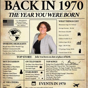 Back in 1970, What Happened in 1970, 1970 Back in the Day, Unique ...