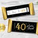 40th Birthday Candy Bar Wrapper, 40 Candy Bar Wrapper | Bundle Offer ...