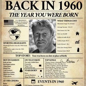 Back in 1960, What Happened in 1960, 1960 Back in the Day, Unique ...