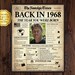 Back in 1968, What Happened in 1968, 1968 Back in the Day, Unique ...