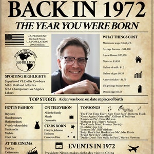 Back in 1972, What Happened in 1972, 1972 Back in the Day, Unique ...