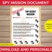 Spy / Secret Agent Birthday Party Kit, Spy Birthday Collection Package ...