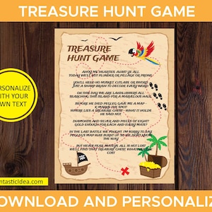 Treasure Hunt Game, Treasure Hunt Game Activity, Treasure Hunt Party ...