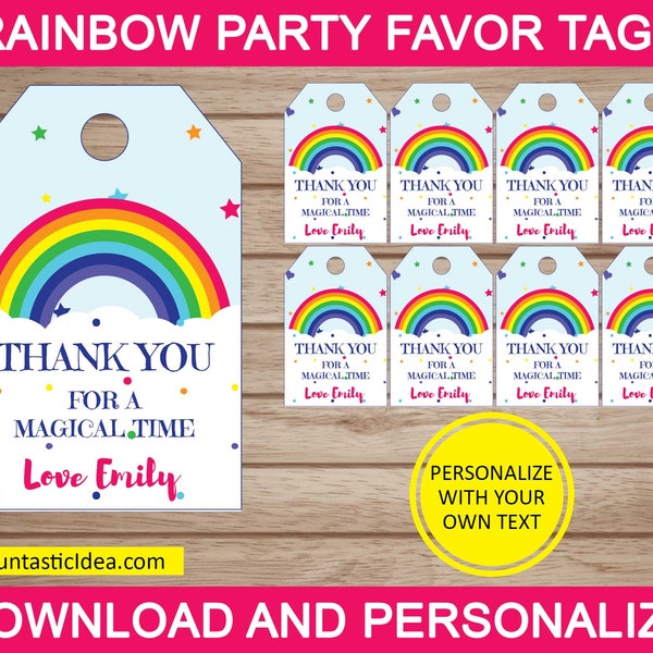 Rainbow Party Candy Bar Wrappers Rainbow Favor, Chocolate Labels ...