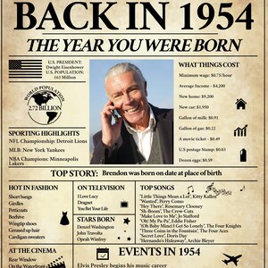 Back in 1954, What Happened in 1954, 1954 Back in the Day, Unique ...