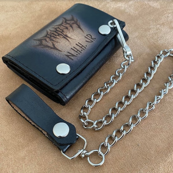 Leather Wallet Chain - Etsy