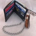 Bifold Leather Chain Wallet, Personalized Free With Initials, Photos or ...
