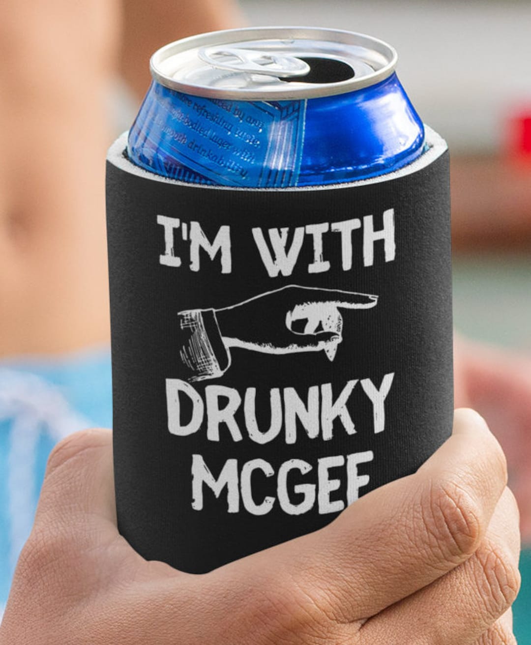 I'm With Drunky Mcgee, Drink Insulator - Etsy