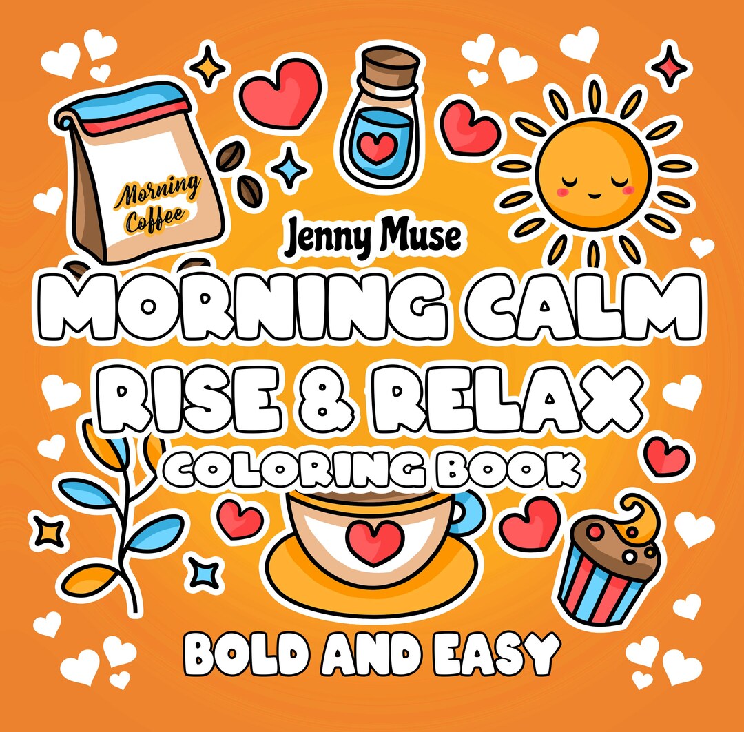 Morning Calm Rise and Relax Printable Coloring Book Simple Mindful ...