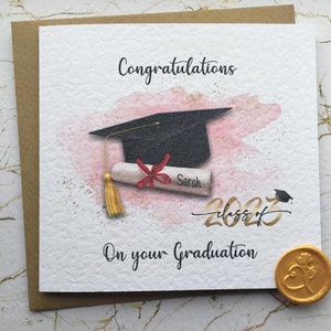 Personalised Graduation, Graduation Gift Card, Masters Degree Card - Etsy