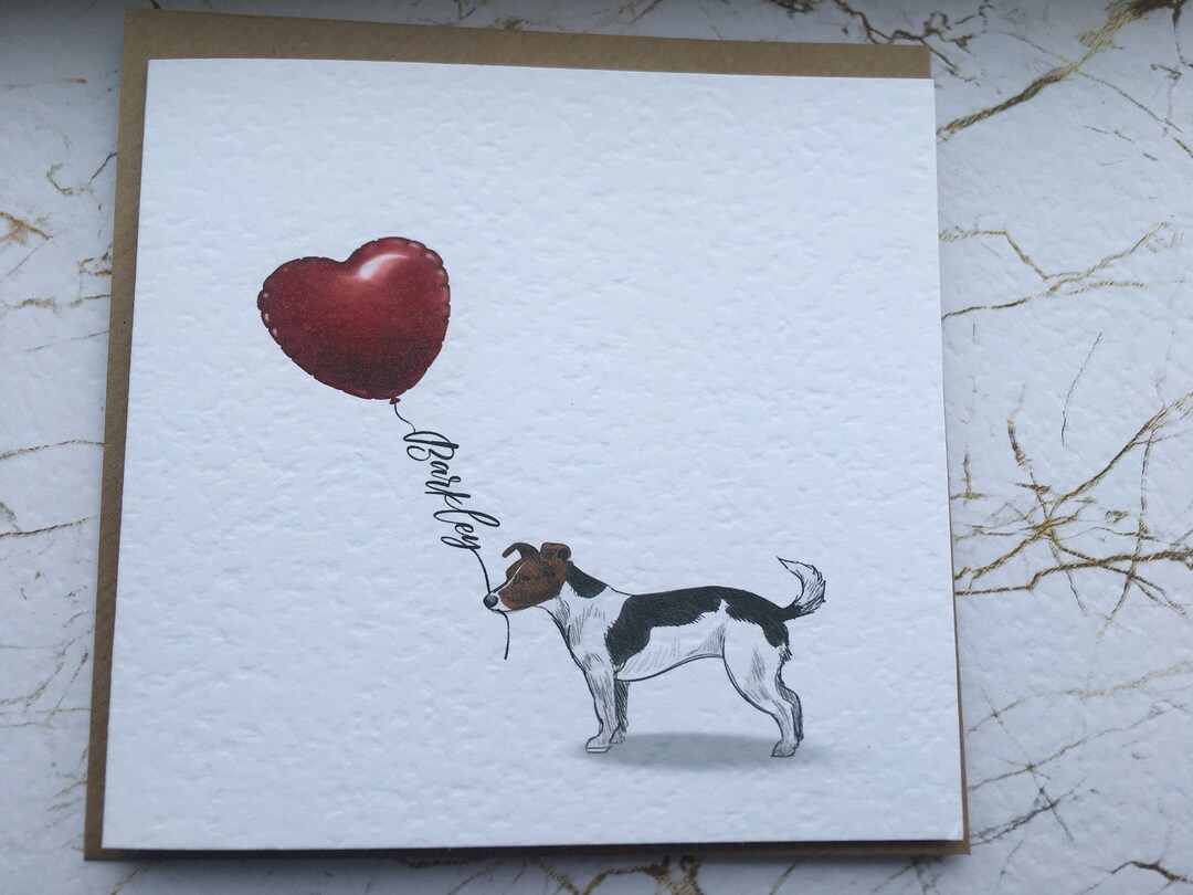 Personalized Jack Russell Terrier Birthday Card: Dog Lover Greetings - Etsy