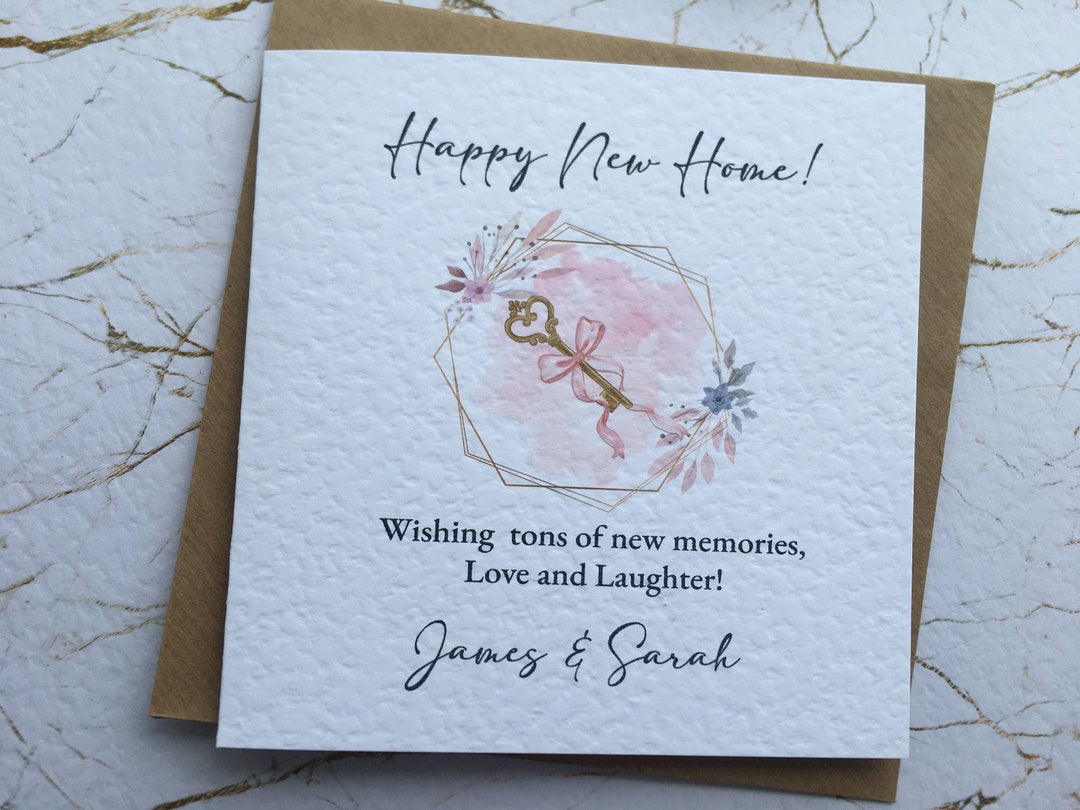 Personalised New Home Card | Happy New Home Card | 1st Home Card - Etsy UK