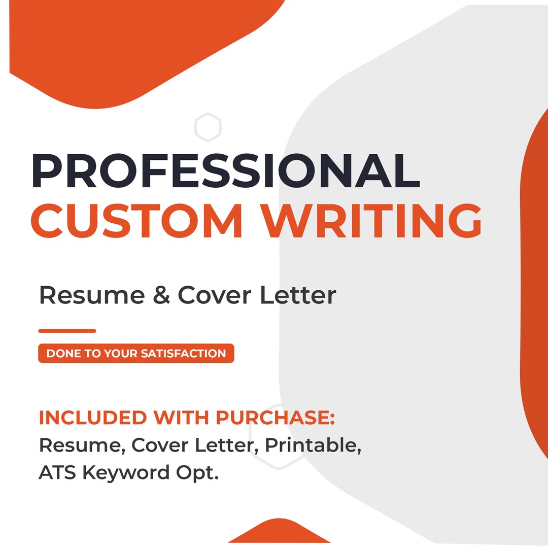 Resume Cover Letter Writing Service, Professional Writer, ATS Friendly ...