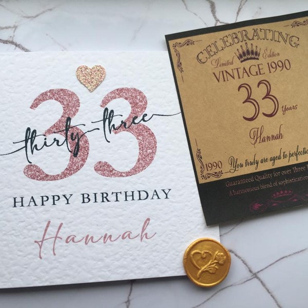 33rd Birthday - Etsy UK