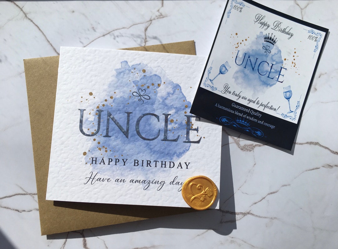 Uncle Birthday Card, Uncle Birthday, Uncle Card - Etsy