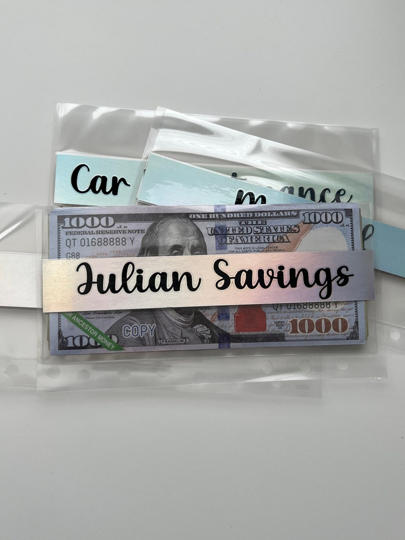 Holographic Clear Cash Envelope - Set of 5 - Etsy