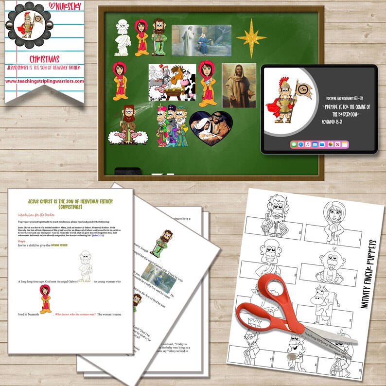 LDS Primary Behold Your Little Ones Nursery Lesson 30: Jesus Christ is ...