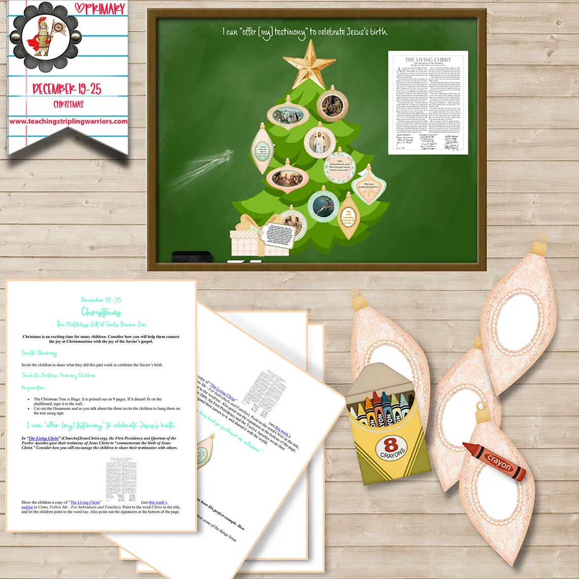 LDS Primary Come, Follow Me 2022 old Testament Primary December 19-25 ...