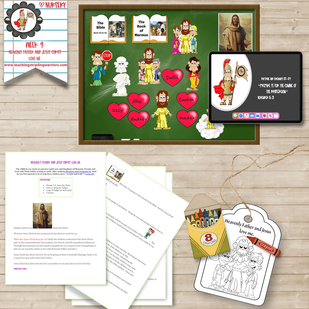 LDS Primary Nursery Manual Behold Your Little Ones Nursery Lesson 4 ...