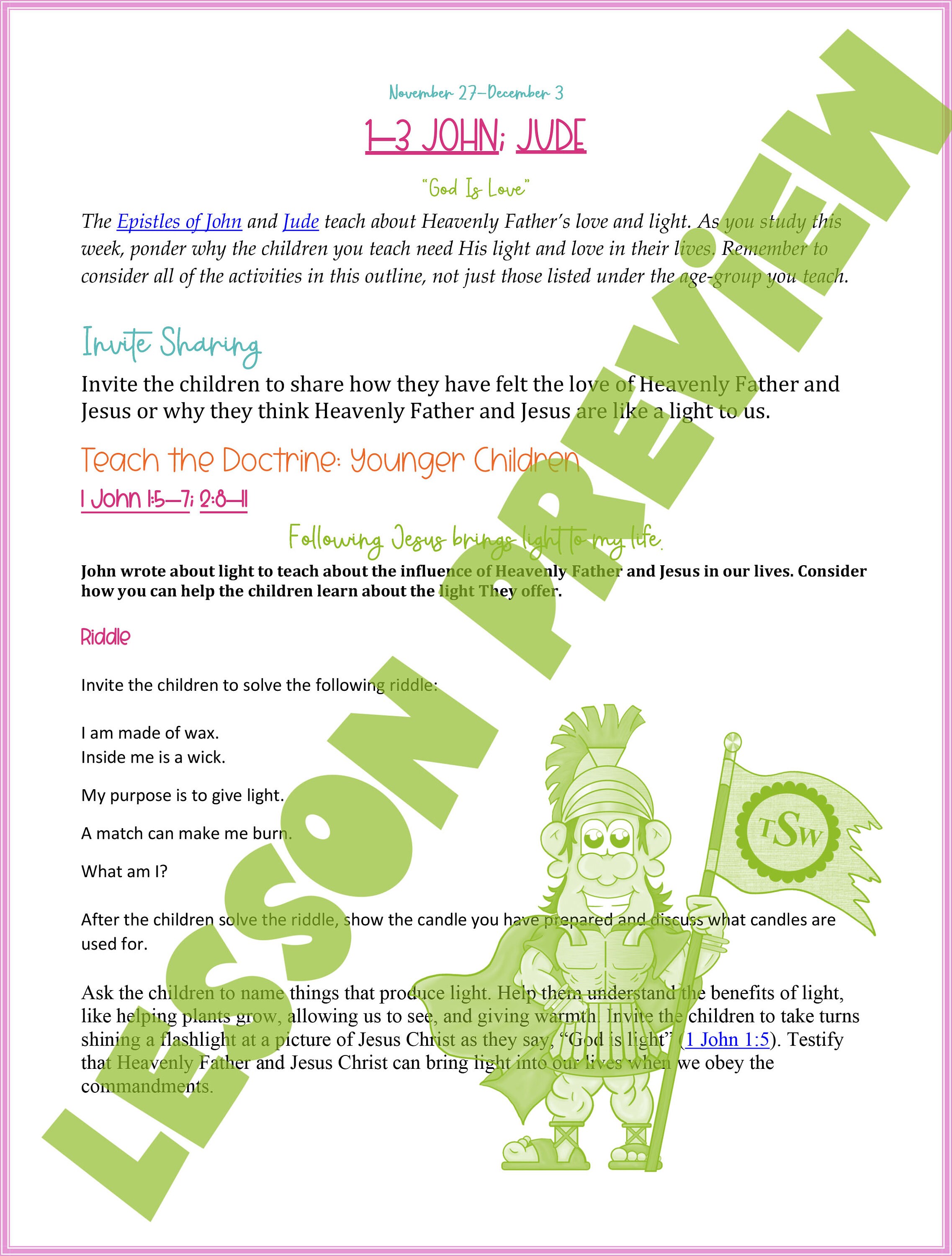 LDS Primary Come, Follow Me 2023 New Testament JUNIOR Younger Children ...