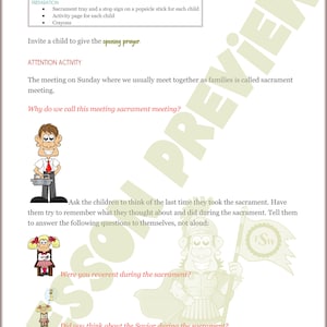 LDS Primary Nursery Manual Behold Your Little Ones Nursery Lesson 27 ...