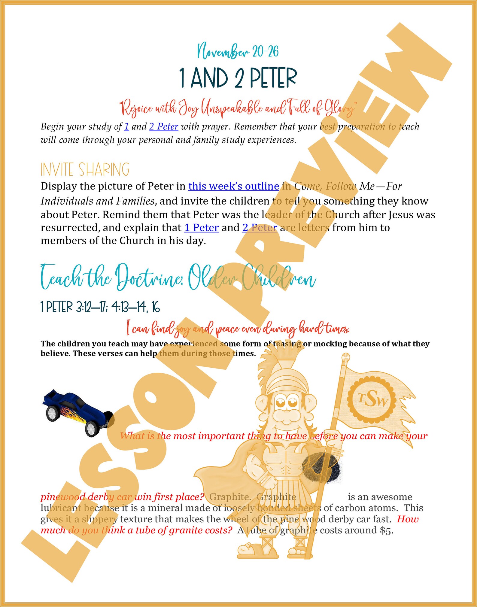 LDS Primary Come, Follow Me 2023 New Testament Senior Older Children ...