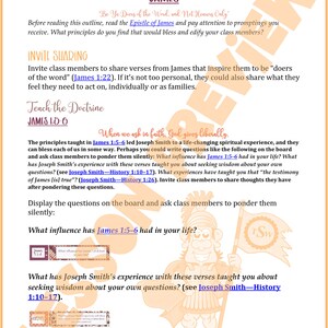 LDS Youth Sunday School Come, Follow Me 2023 New Testament November 13 ...