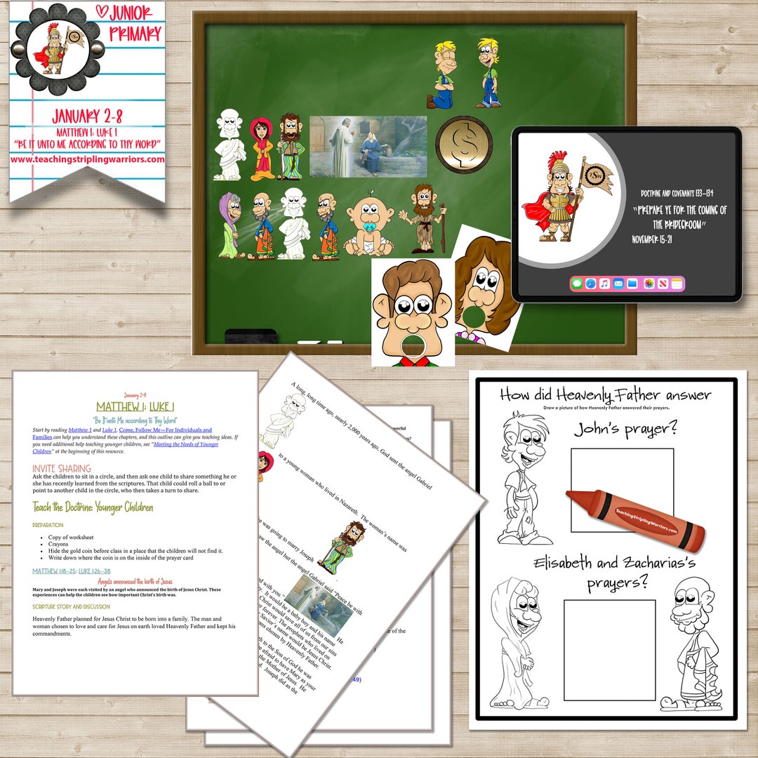 LDS Primary Come Follow Me 2023 new Testament Junior Younger - Etsy