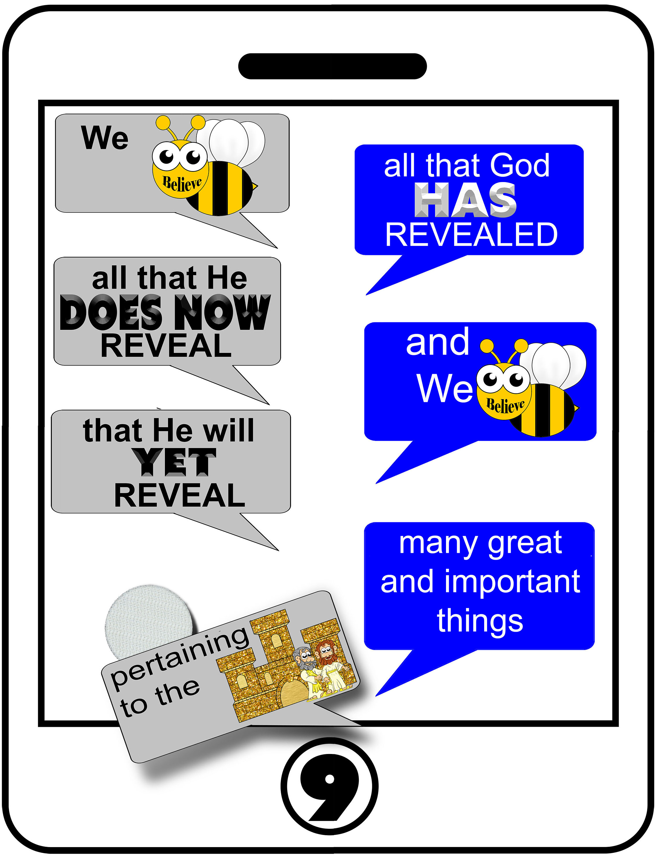 9th Article of Faith, Come, Follow Me-download Packet Activity Day ...