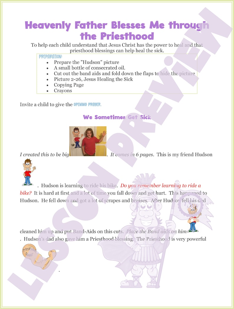 LDS Primary Nursery Manual Behold Your Little Ones Nursery Lesson 28 ...