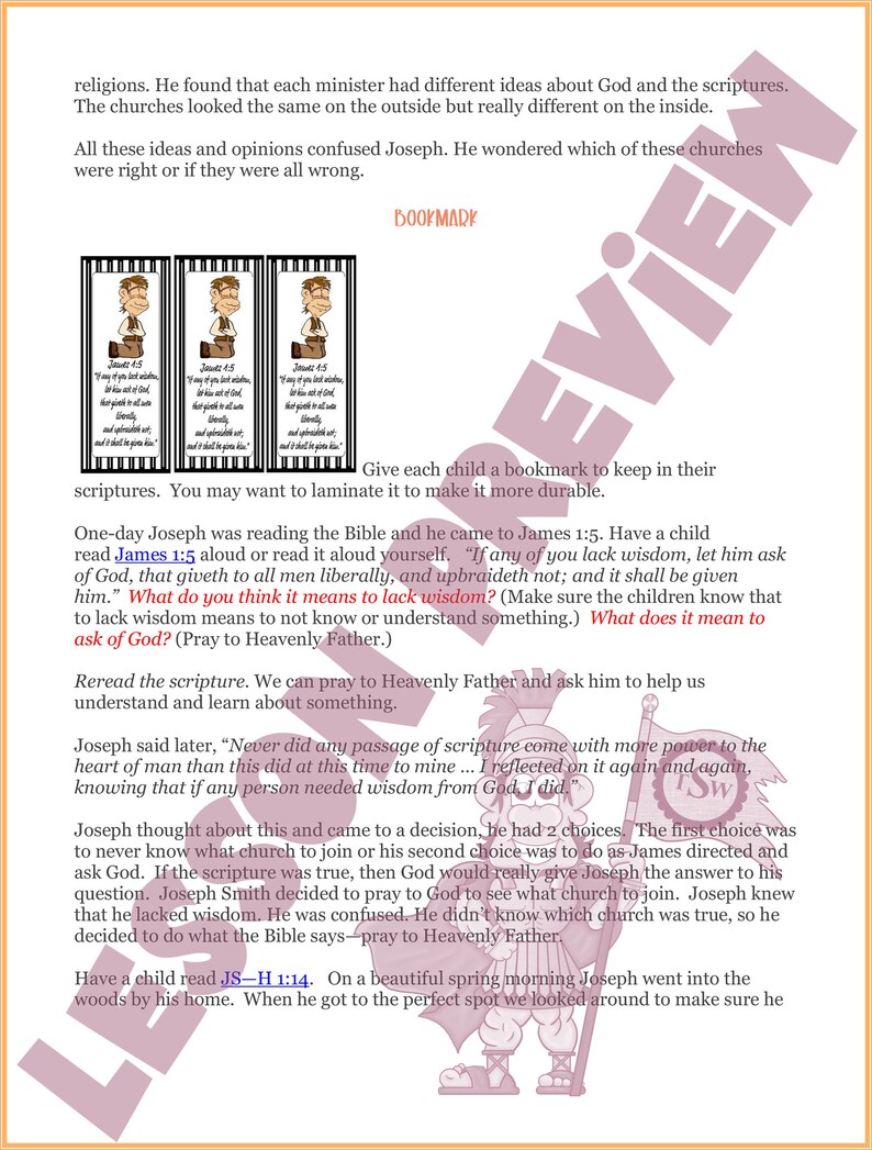 LDS Primary Come, Follow Me 2023 New Testament Senior Older Children ...