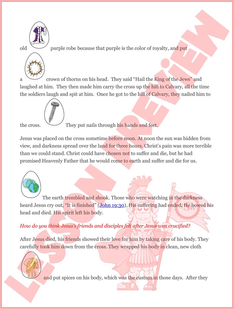 LDS Primary Nursery Manual Behold Your Little Ones Nursery: Easter ...