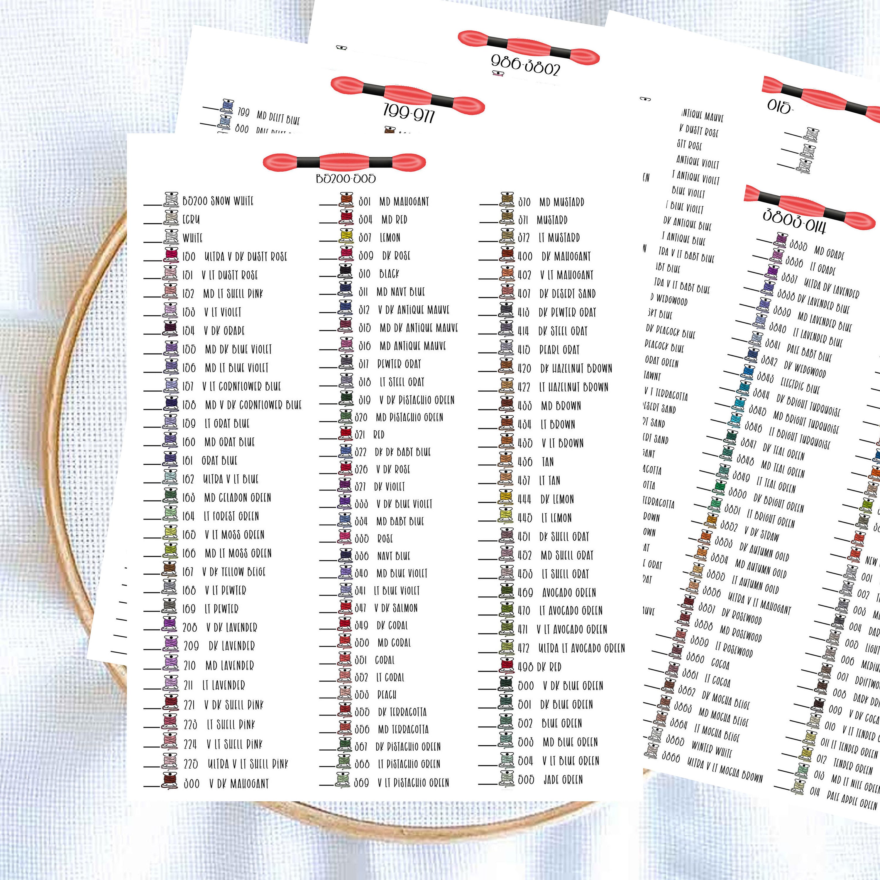 Cross Stitch /Planner Journal 21 Pages PDF and Editable - Etsy 日本