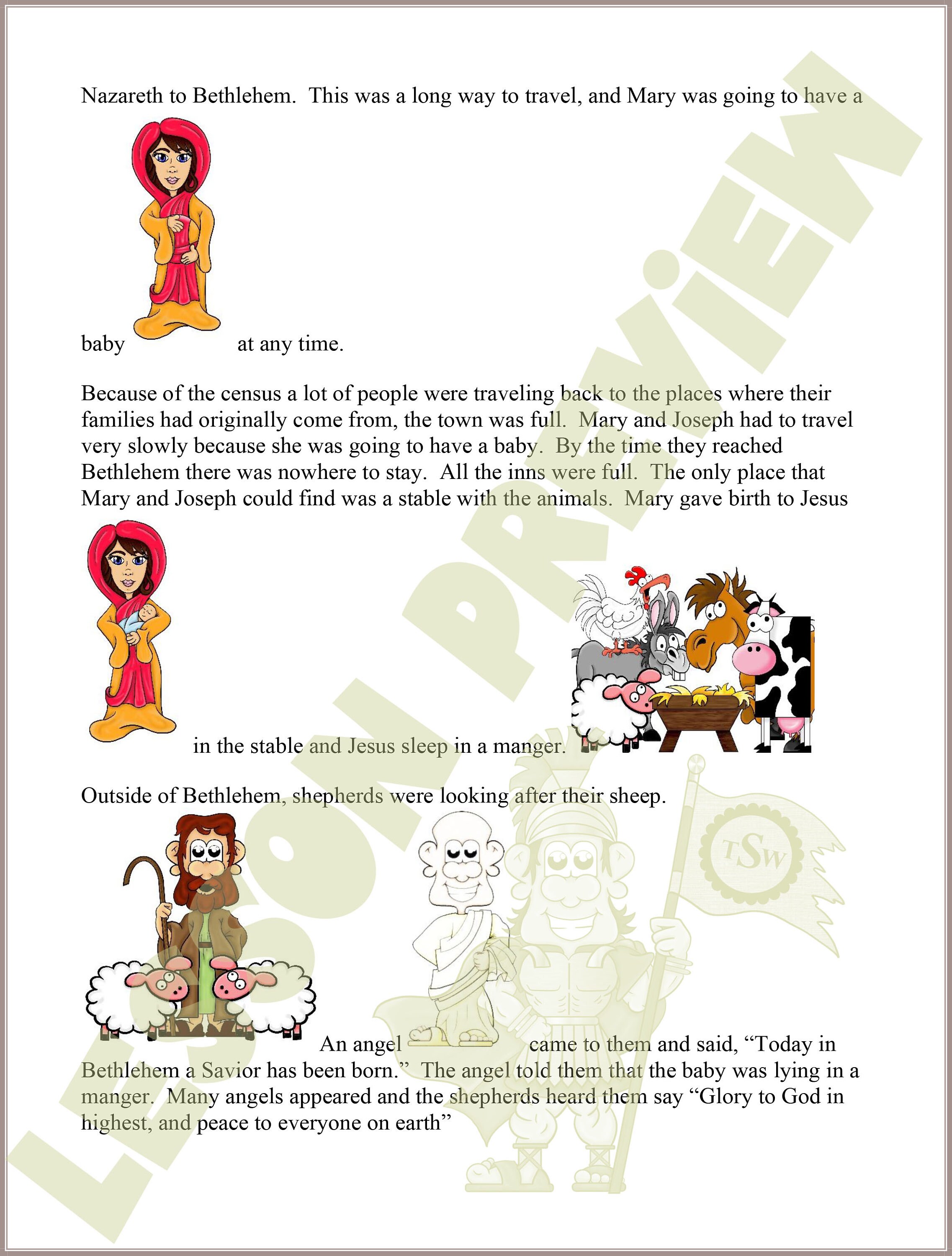 LDS Primary Behold Your Little Ones Nursery Lesson 30: Jesus Christ is ...
