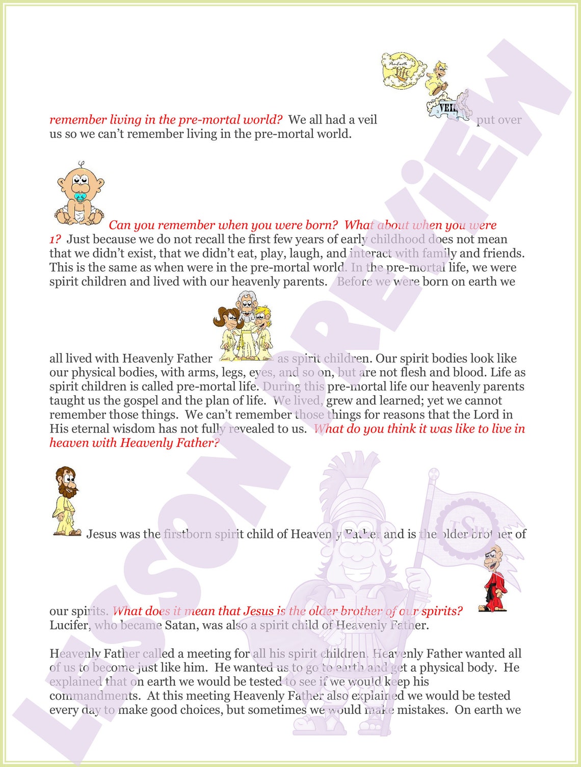 LDS Primary Nursery Manual Behold Your Little Ones Nursery Week 2 ...
